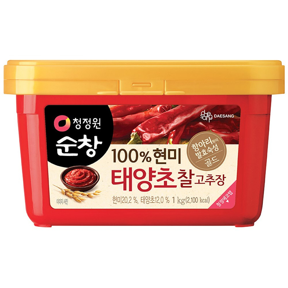ChungJungOne Sunchang Gochujang, 100% Brown rice, Taeyangcho Chal red ...