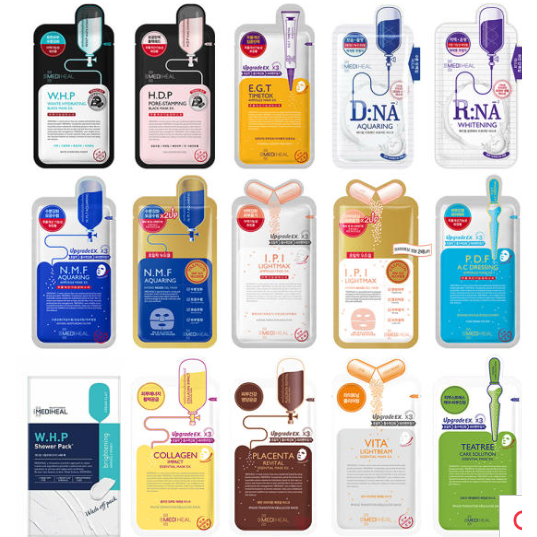 [Medi Hill]10+10 Mask Pack Tea Tree Collagen Vita Placenta Aqua Ring NMF WHP DNA | Shopee Malaysia