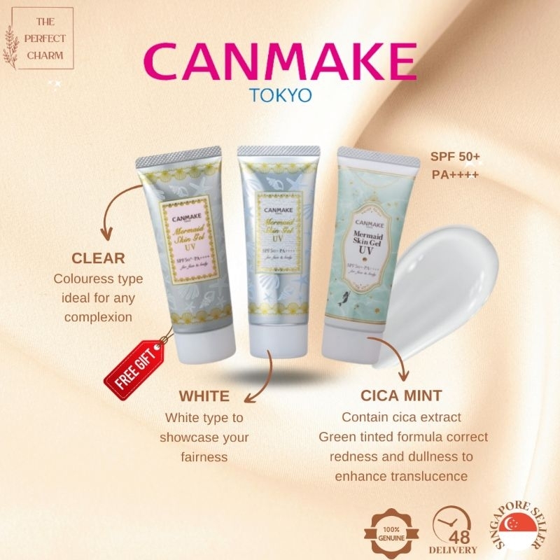 canmake mermaid skin gel UV sunscreen | Shopee Malaysia