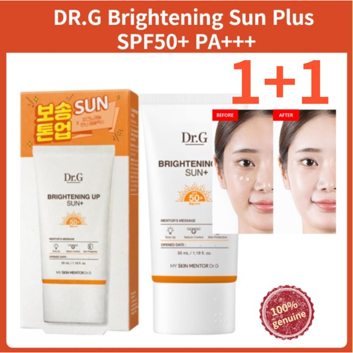 DR.G Brightening Up Sun Plus Sun Cream SPF50+ PA+++1+1, Summer Sun ...