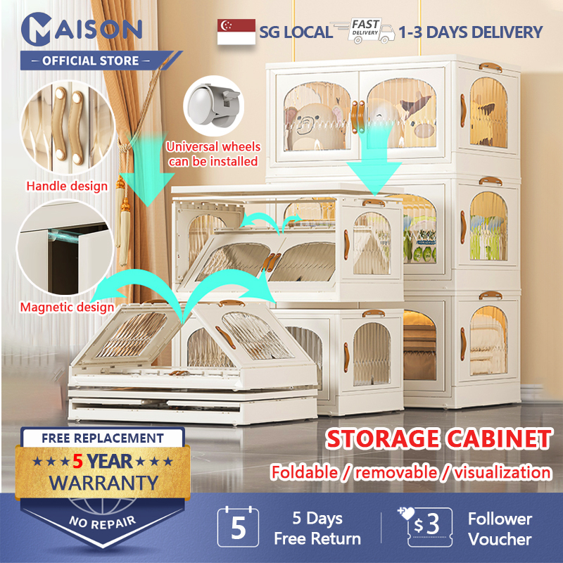 STI Stackable cabinet TIT Layers MAISON Semi-Transparent 2 Doors ...