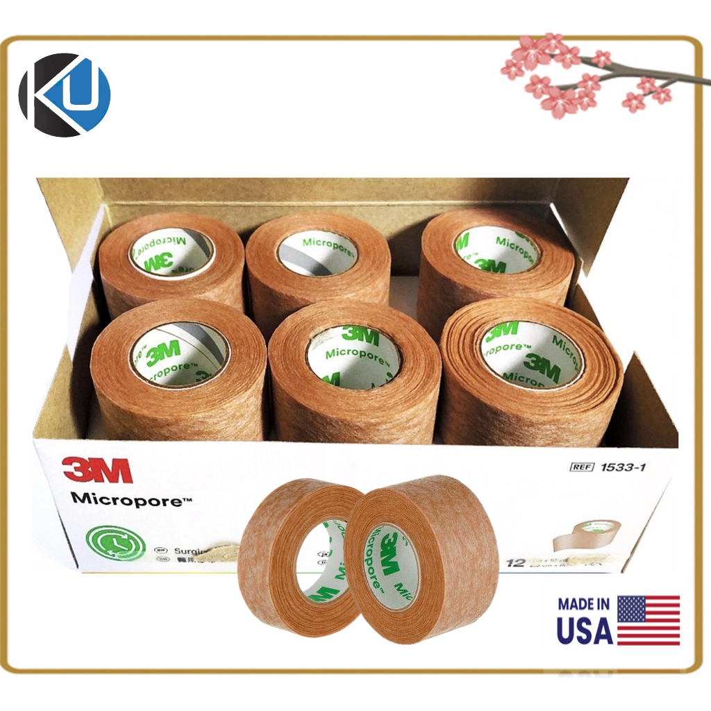 Hypoallergenic Medical Tape 3M Micropore Surgical Tape - 2 Inch X 10 ...