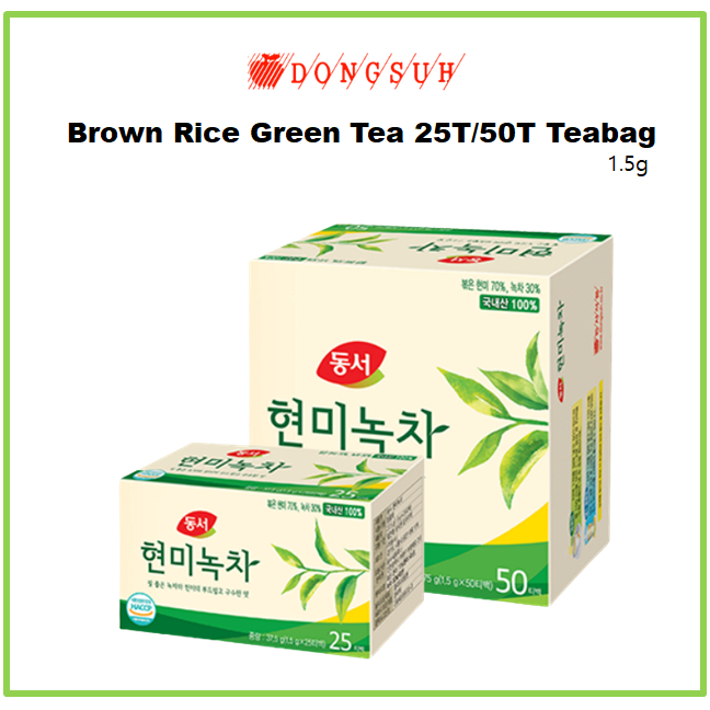 [Dongsuh] Brown Rice Green Tea 1.5g 25T/50T Teabag Korean tea | Shopee Malaysia