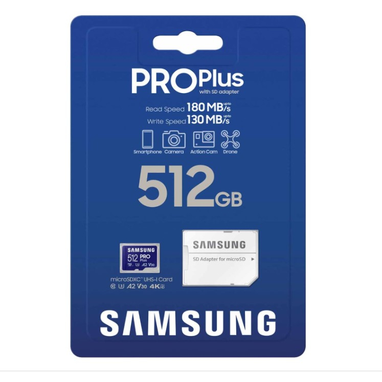 (2023 version ) Samsung PRO Plus microSD Card U3 A2 V30 UHS-I Up to ...