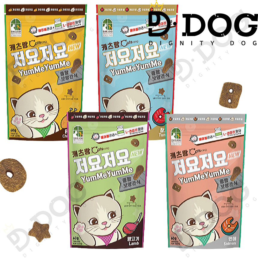 CATS RANG 】 저요저요 60g YumMe YumMe Cat Treats Pets MINI Crunchy Snack ...