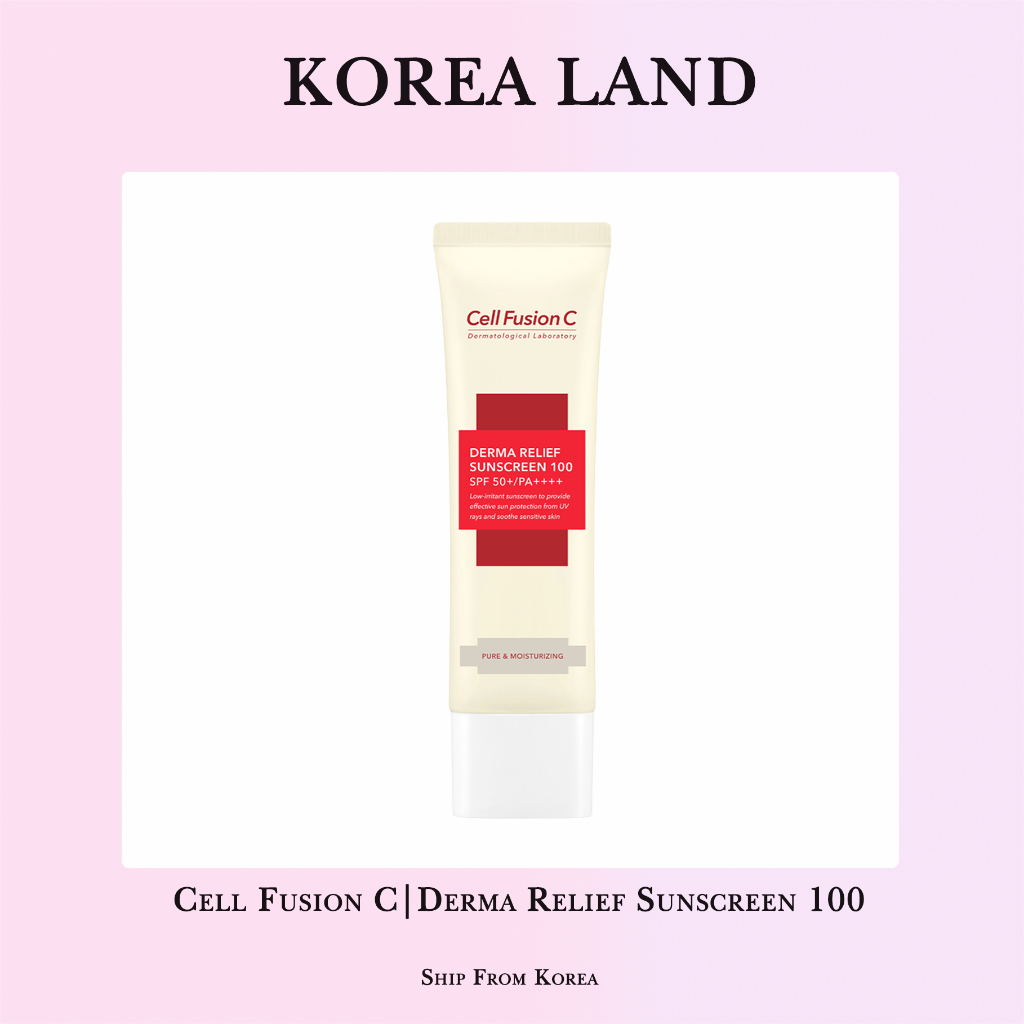 Cell Fusion C | Derma Relief Sunscreen 100 SPF 50+ / PA++++ (50ml ...
