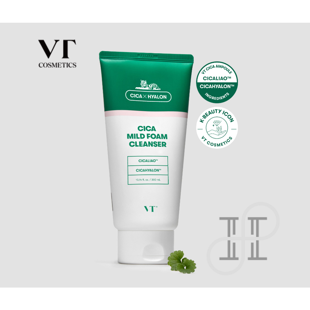 🇰🇷 [VT COSMETICS] CICA MILD FOAM CLEANSER 300ml I Moisture Soothing Care I Skin Care I Korea ...