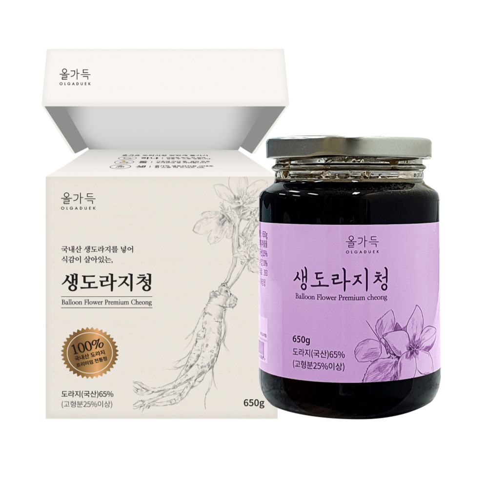 [OLGADUEK] Korean Bellflower Balloon Flower Root Extract Doraji Cheong ...