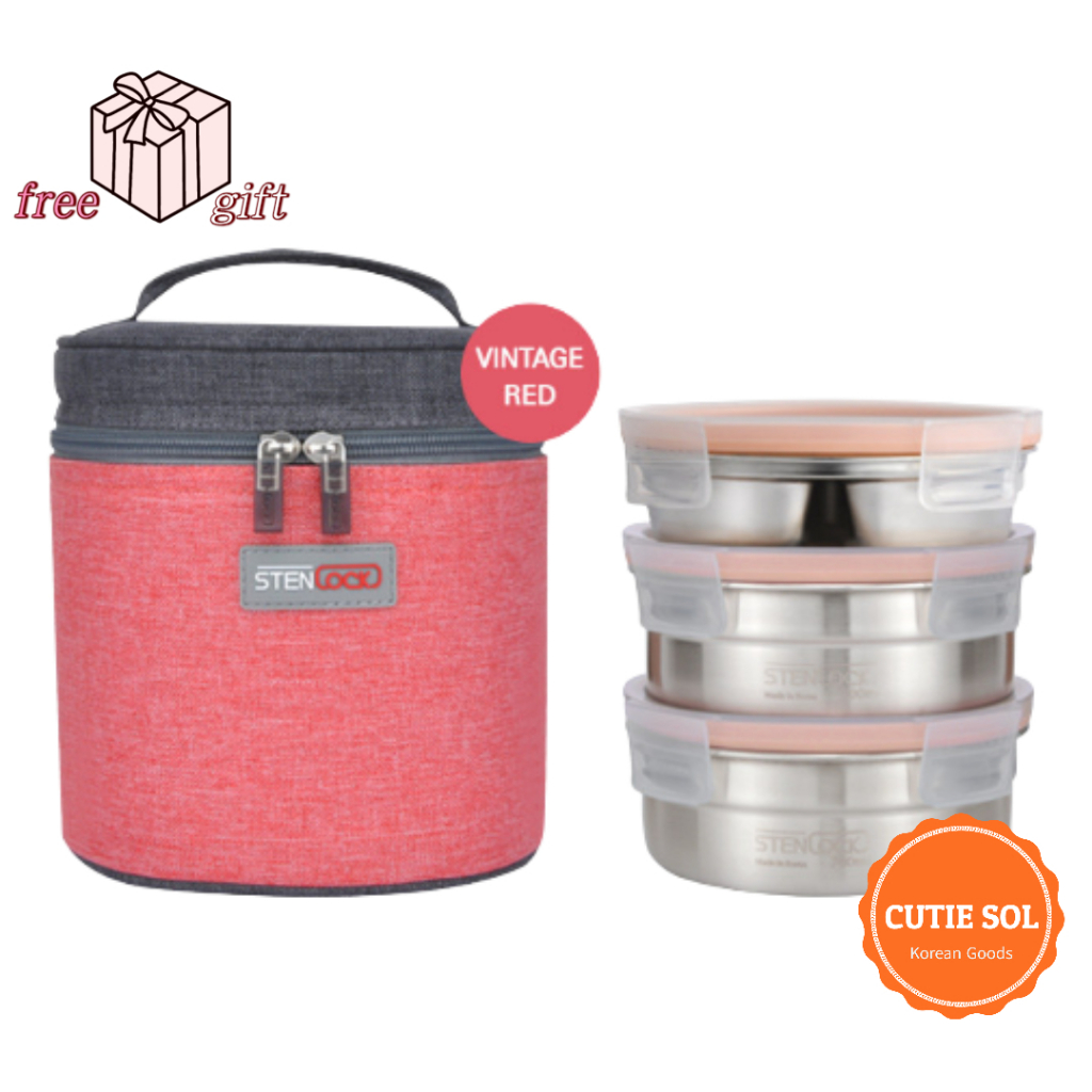 STENLOCK Korean POSCO Airtight Container Stainless Steel Lunch Box Pure ...