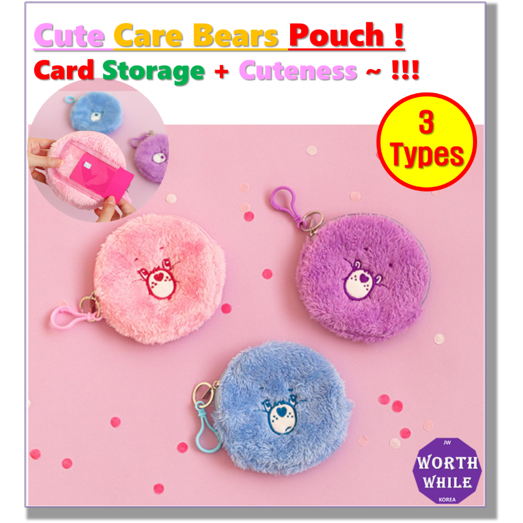 Daiso Korea /Care Bears Card Holder & Coin Purse /Accessories ...