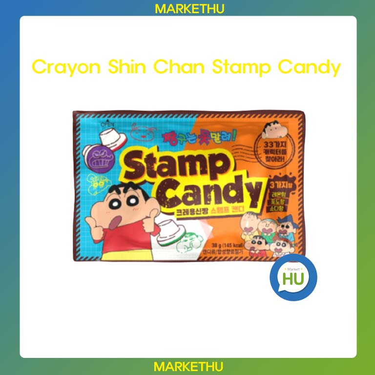 Crayon Shin Chan Stamp Candy 1p(38g)-33 Characters in Total, Korean ...