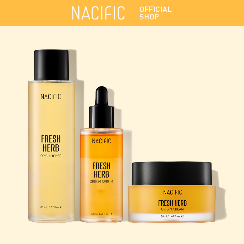 NACIFIC Fresh Origin Triple Set (Toner 150ml + Serum 50ml + Cream 50ml ...