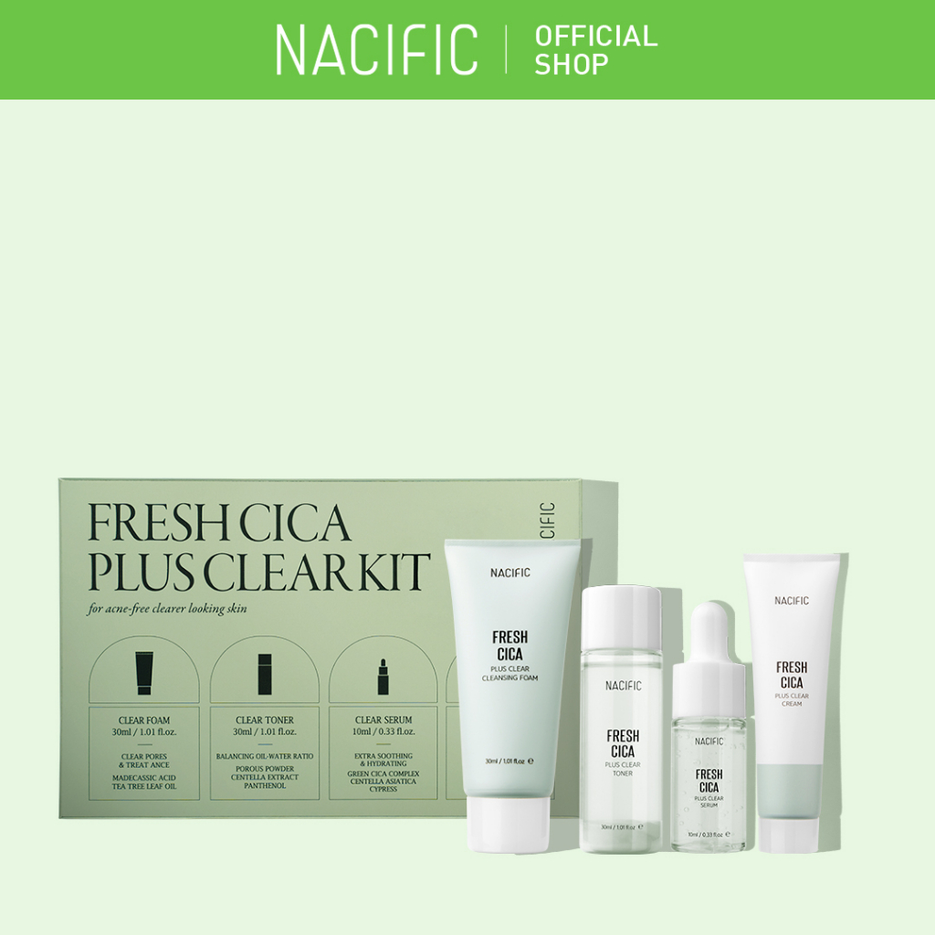 NACIFIC Fresh Cica Travel Kit, Centella Asiatica, Sensitive Skin ...