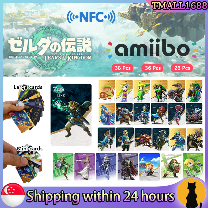 26/36/38Pcs The Legend of Zelda Tears of the Kingdom Switch Amiibo NFC ...