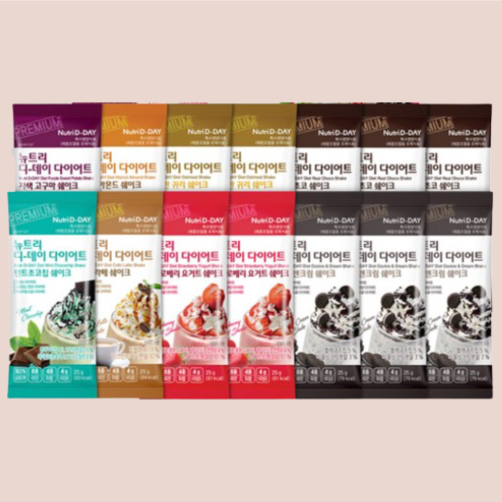 Korean Diet Happymix Package Set 8 flavors 14packs Protein Powder diet ...