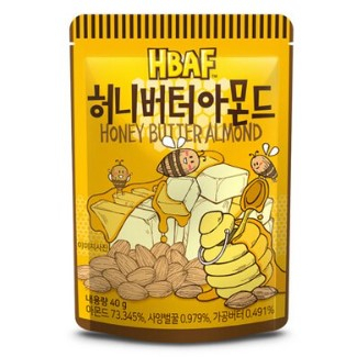 HBAF Korean Honey Butter Almonds Snack 40g 120g 190g | Shopee Malaysia
