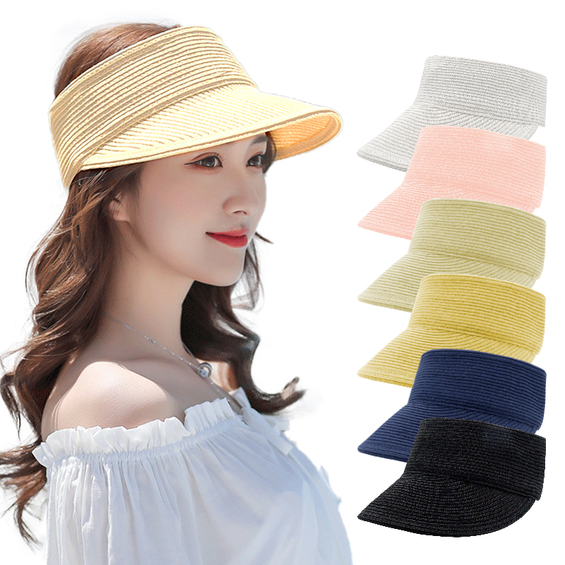 BASIC CHIC Wide Brim Hat Portable Summer Woman Sun Bucket Cover Face ...