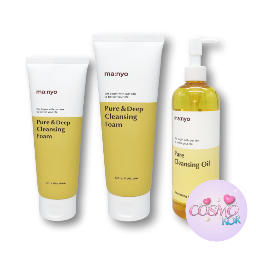 [READY STOCK] MANYO PURE & DEEP CLEANSING FOAM 100ml/200ml Pure Cleansing Oil 200ml ma:nyo ...