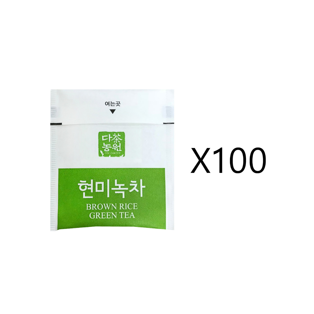 Danongwon Brown Rice Green Tea 1.3g x 100pcs (Box / No Box) | Shopee ...
