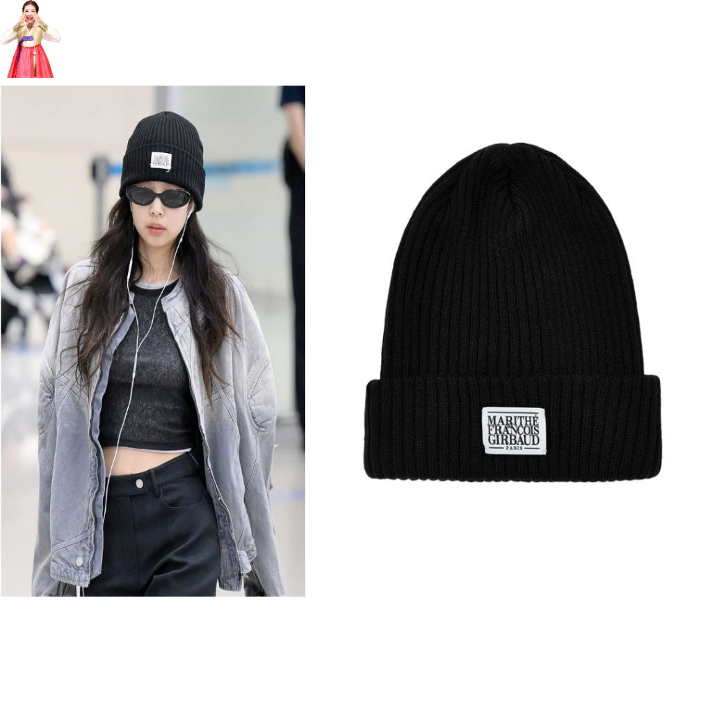 [Blackpink Jennie Pick] MARITHE FRANCOIS GIRBAUD CLASSIC LOGO BEANIE ...