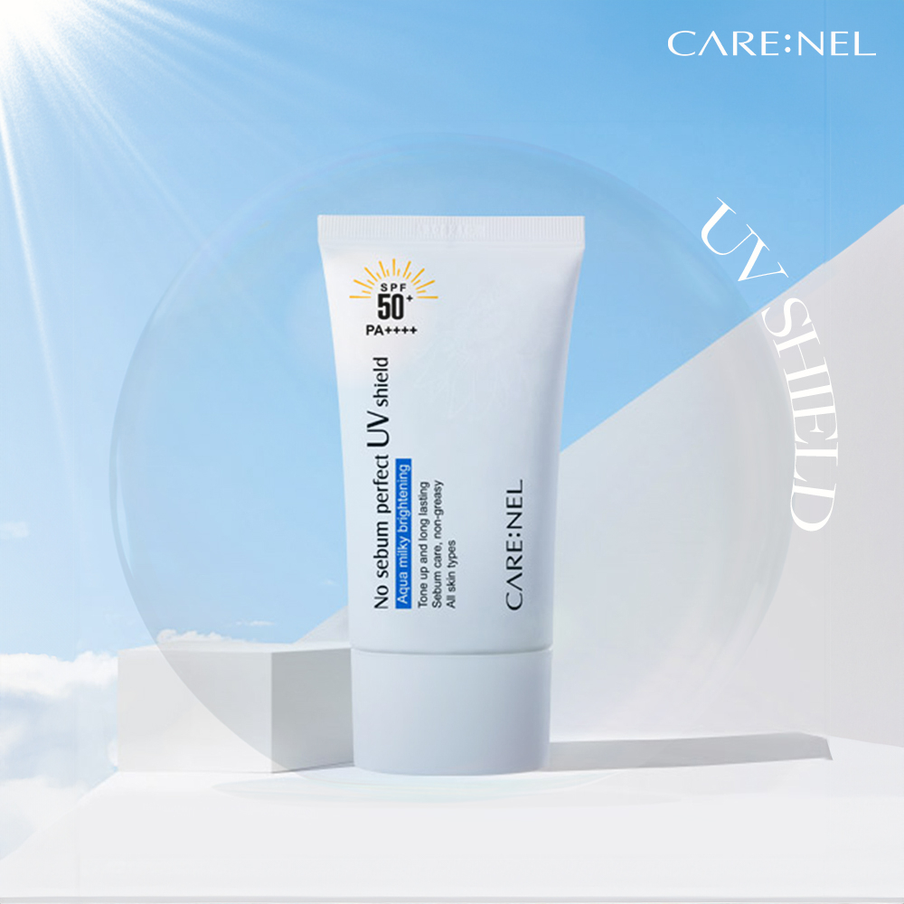 CARENEL No Sebum Perfect Sunscreen SPF50+/PA++++ 50ml Oily Skin Sebum ...