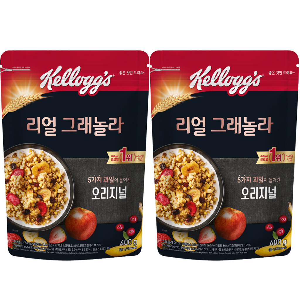 kellogg's Real Granola Original 400g Cereal 2 pack from korea | Shopee ...