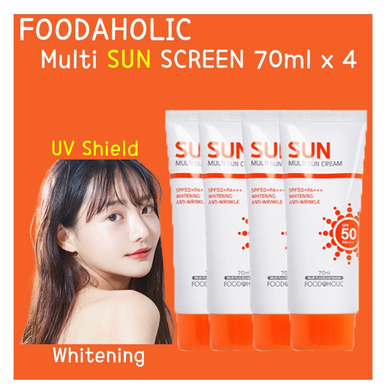 [Foodaholic] Multi Sunscreen 70 ml SPF50 / PA+++ / Food a holic multi ...