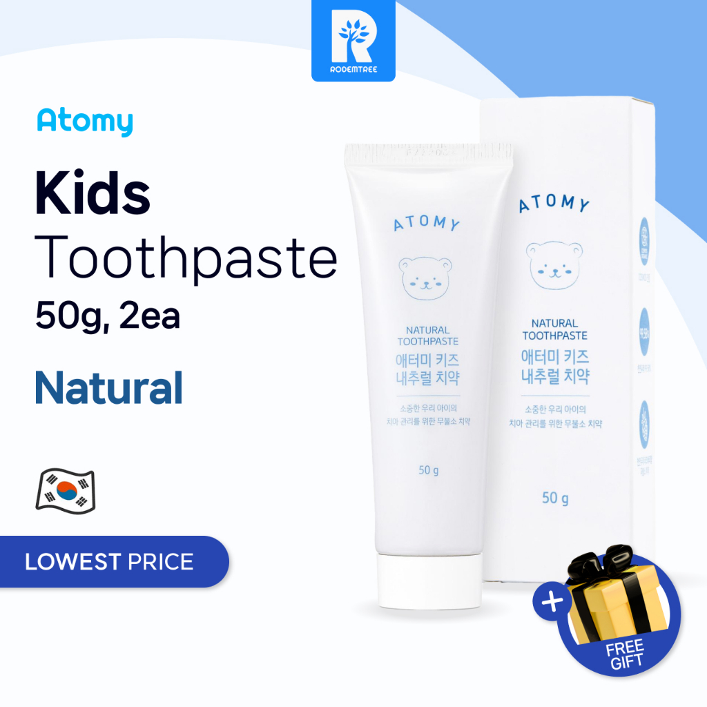 Atomy Kids Natural Toothpaste 50g, 1set (2ea) | Shopee Malaysia