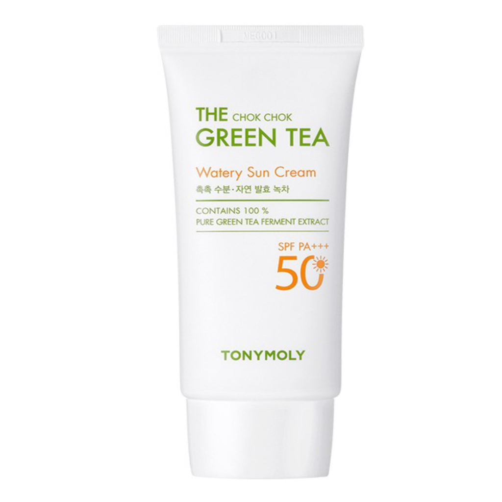 TONYMOLY The Chok Chok Green Tea Watery Sun Cream 50ml SPF50+ PA+++ korea | Shopee Malaysia