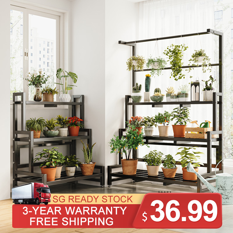 2/3 Tier Metal MY2 Plant Stand rack Garden Display Shelf wer Pot Holder ...