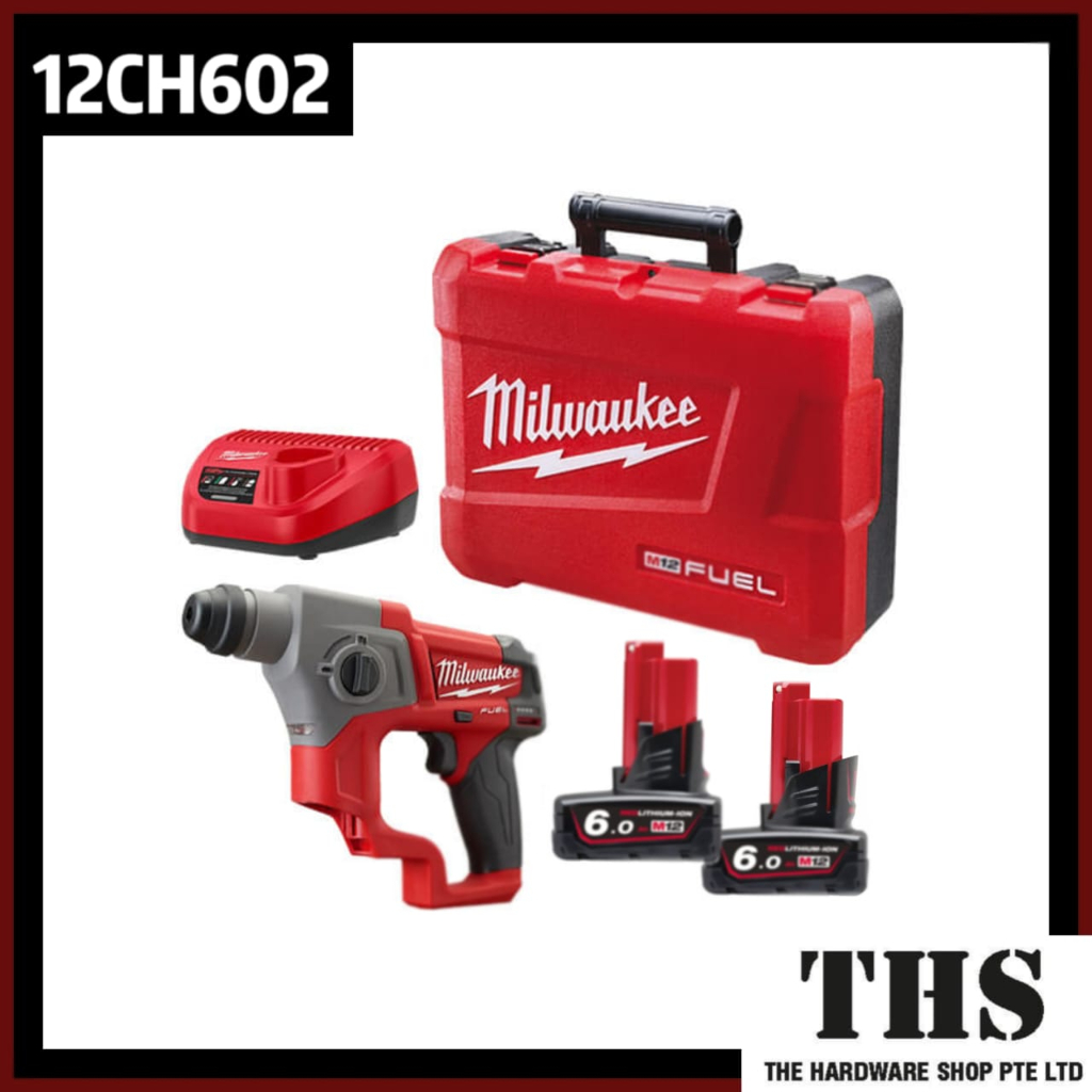 Milwaukee M12 FUEL 5/8” SDS Plus Rotary Hammer Kit (M12CH) | Shopee Malaysia