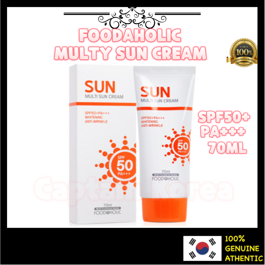 Foodaholic Multi Sun Cream SPF50+ PA+++ 70ml | Shopee Malaysia
