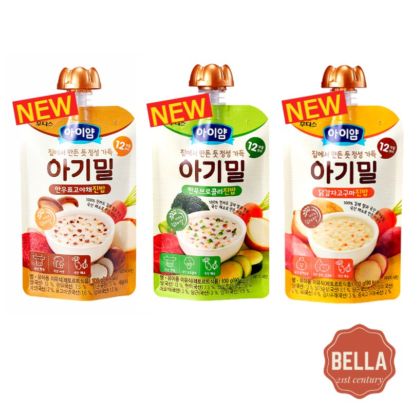 [Ildonghoodis] Baby Food Puree, Porridge Korean Organic BabyMeal ...