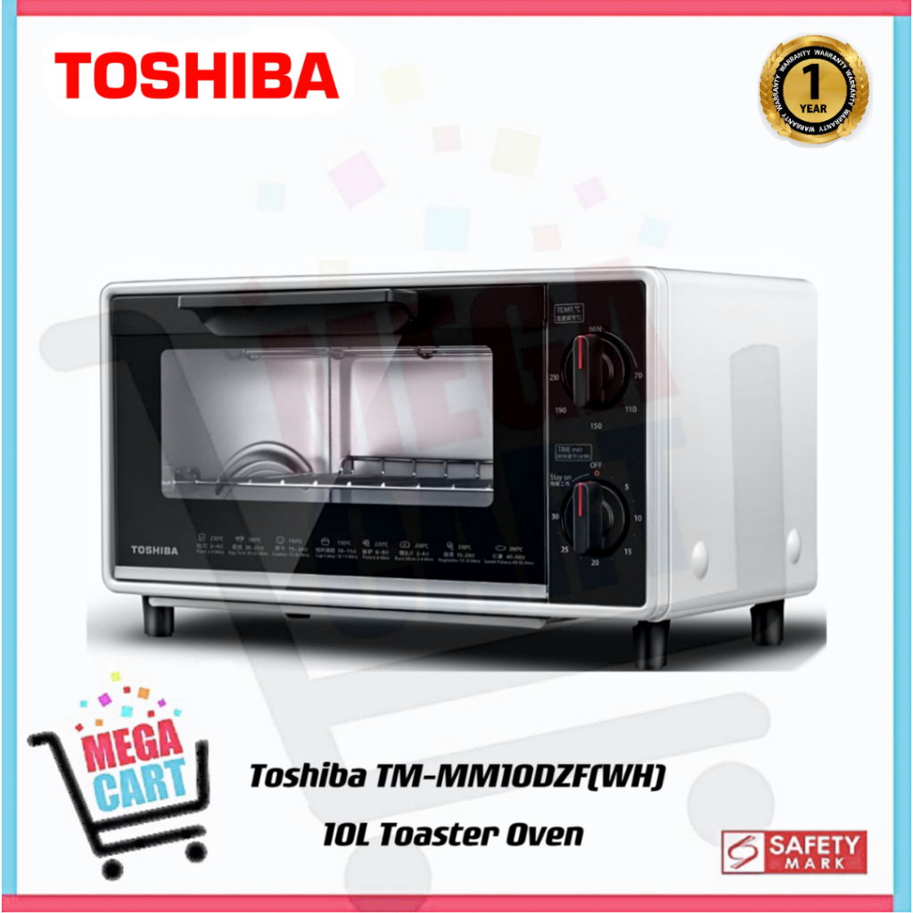 Toshiba 10L Toaster Oven TM-MM10DZF (WH) | Shopee Malaysia