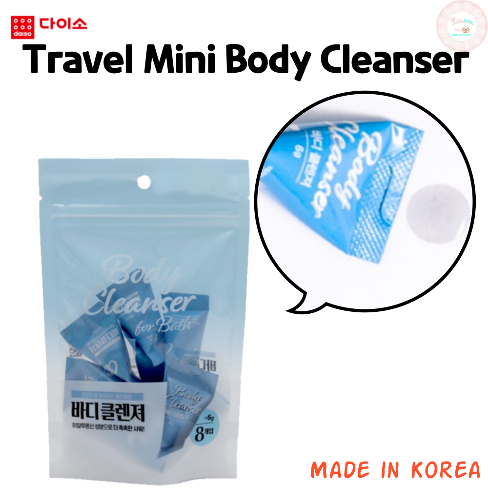 Daiso Korea Mini Travel Body Cleanser for Bath Body Cleansing Foam ...