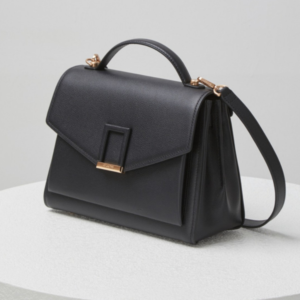 COURONNE Bailey Tote 26 Black Shoulder Crossbody Bag Cowhide / from ...