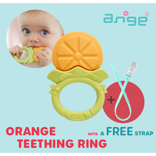 Baby Teether / Ange Orange Teething Ring / Baby Toys / Made in Korea ...