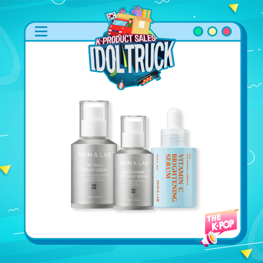 [SKIN&LAB] Skin&Lab Retinol Repair Serum 30ml / Skin&Lab Niacinamide ...