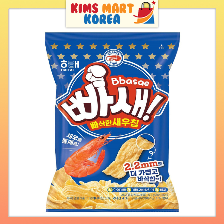 Haitai Korea BbaSae Shrimp Flavor Crispy Chip Korean Snack 60g | Shopee ...