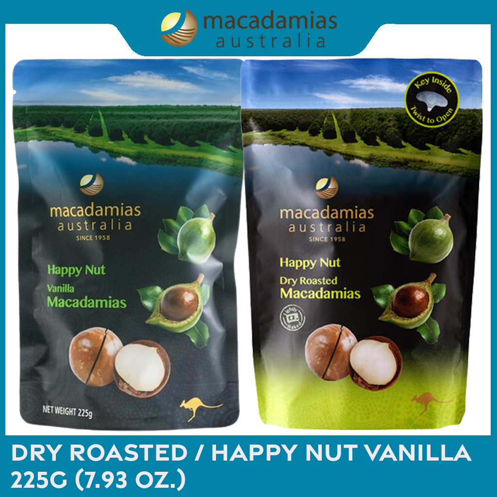 *Ready Stock* Macadamias Australia (Dry Roasted / Happy Nut Vanilla ...