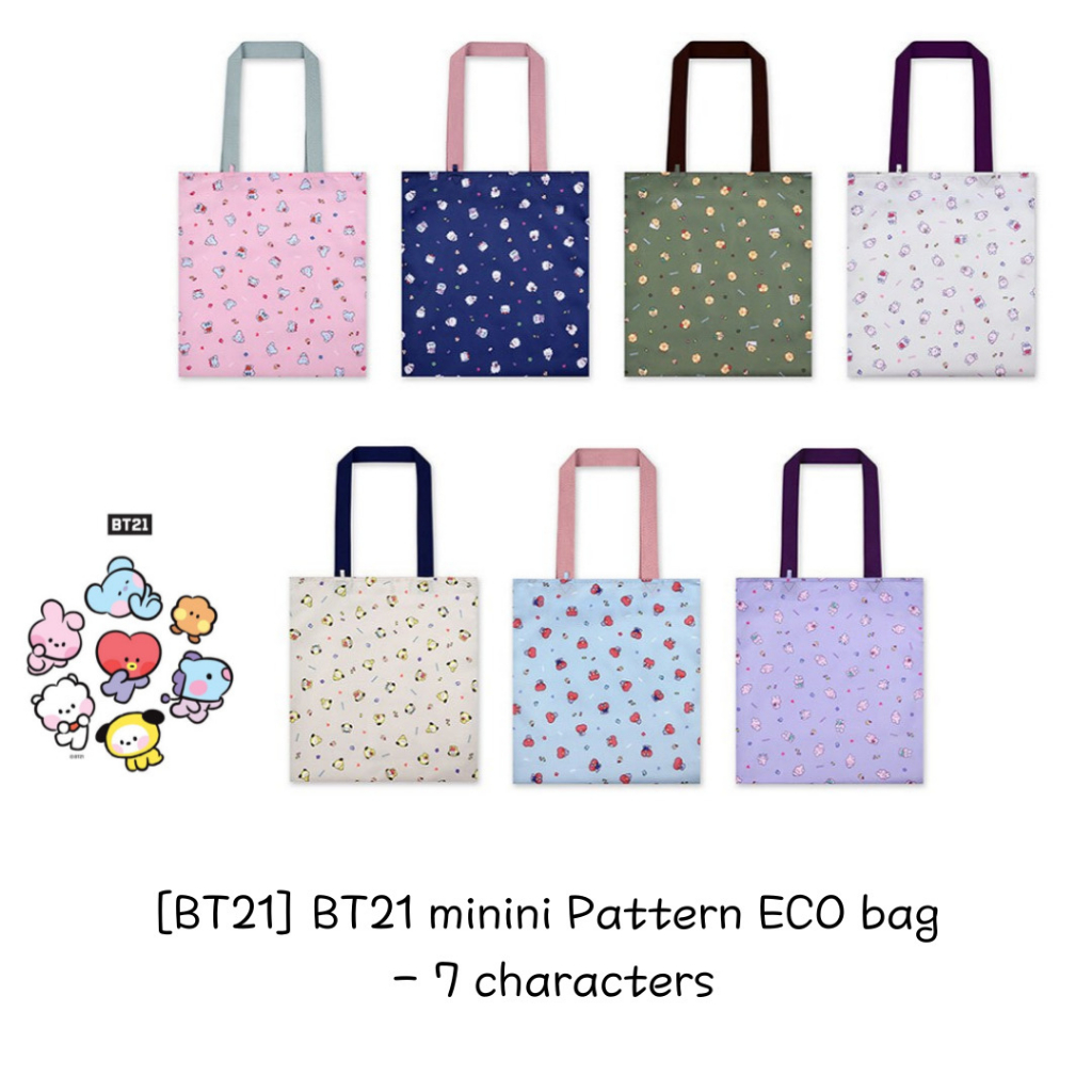 *Last Stock * BT21 minini Pattern ECO Shoulder bag - 7 characters ...