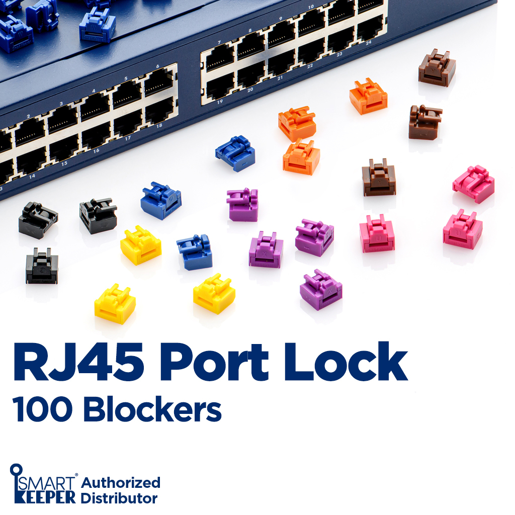 RJ45 Port Lock 100(LAN blocker 100, Key NOT included, SMARTKEEPER ...