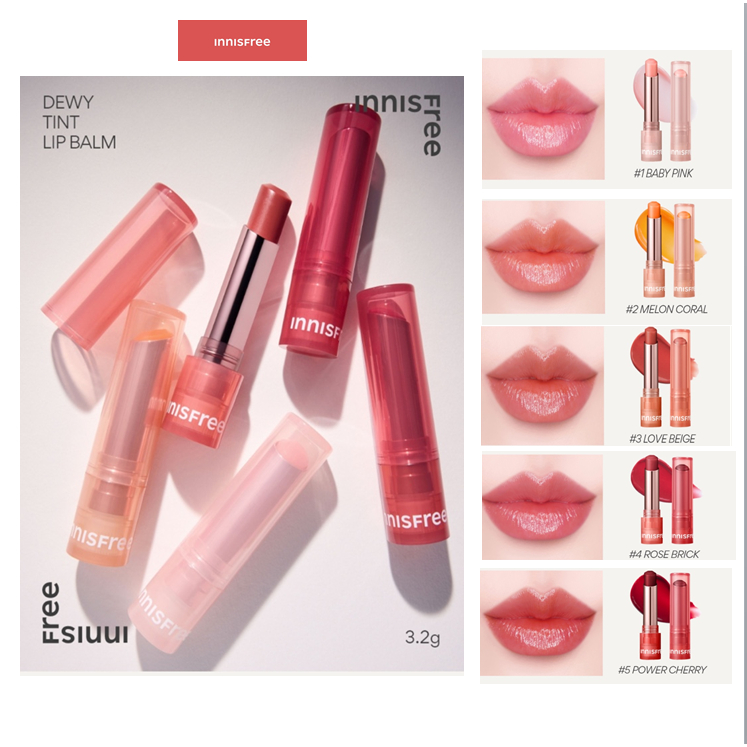 [Innisfree] Dewy Tint & Treatment Lip Balm | Shopee Malaysia