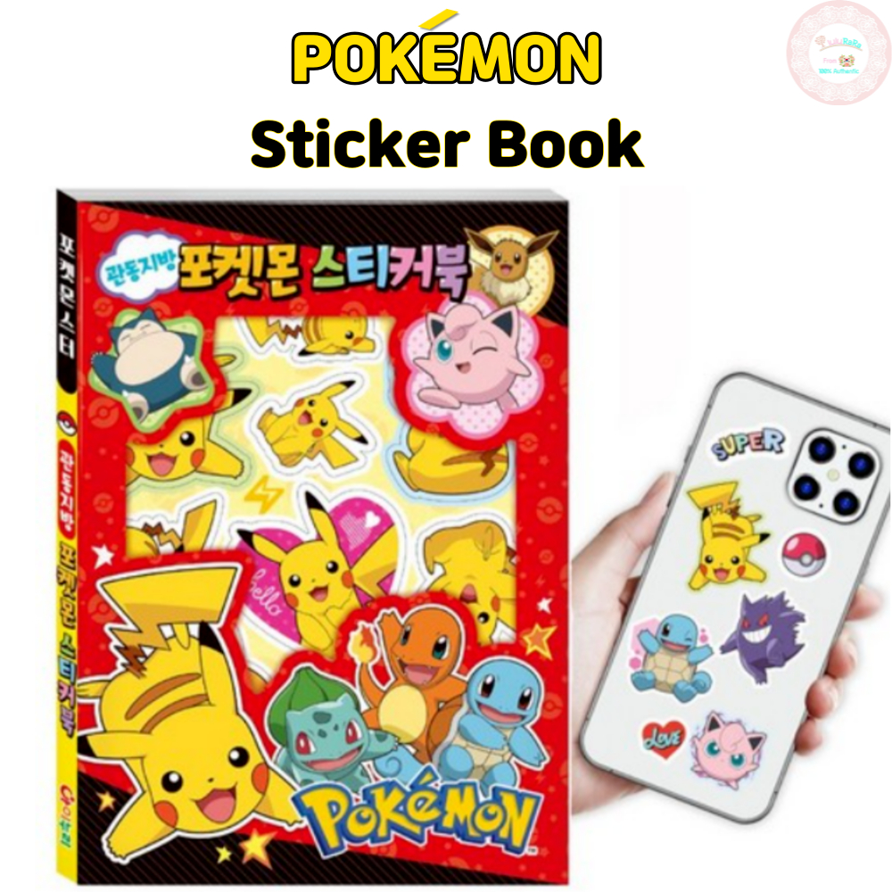 Pokémon Sticker Book Pokemon Sticker Diary Decoration Phone Laptop ...