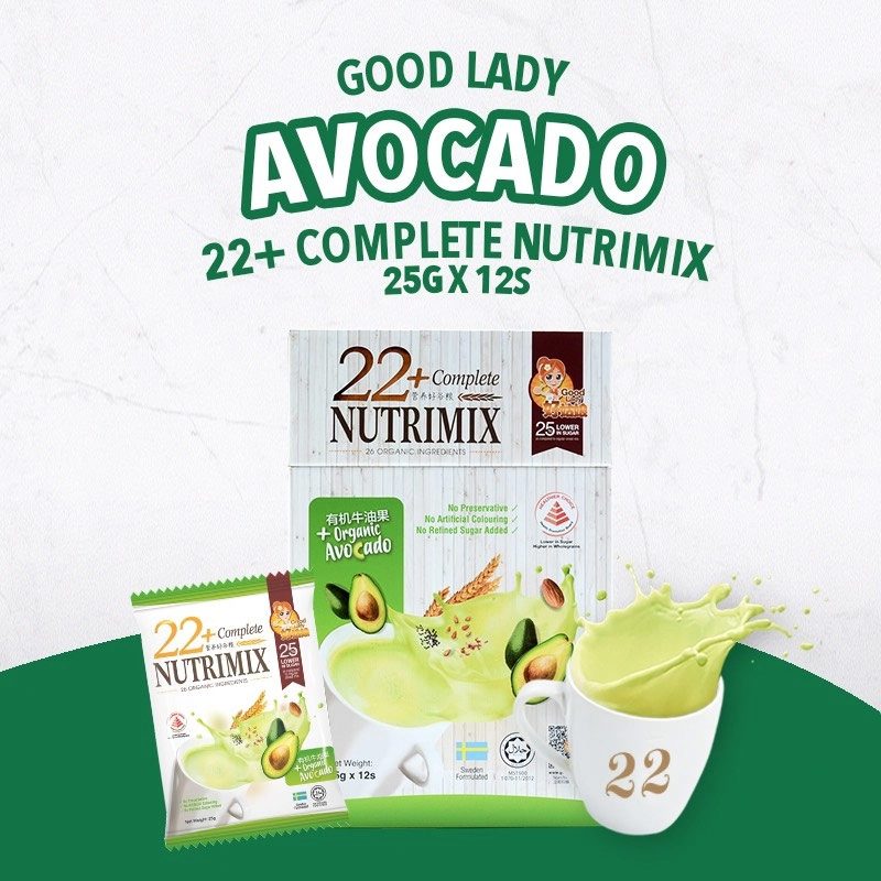 22+ Complete Nutrimix (Organic Avocado) - 25g x 12s | Shopee Malaysia