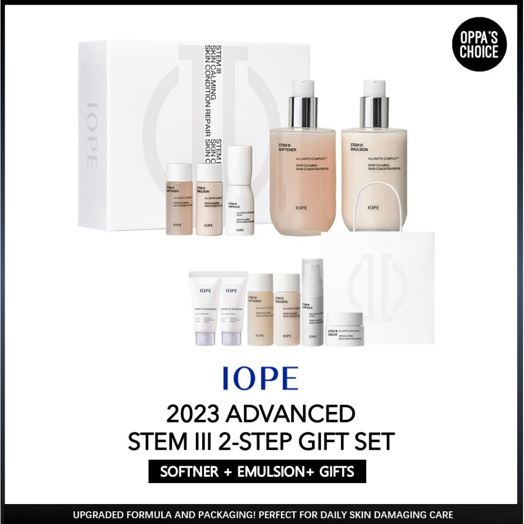 IOPE STEM III GIFT SET (SOFTENER + EMULSION + GIFTS) | Shopee Malaysia