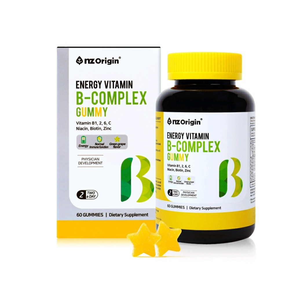 [nzorigin] ENERGY VITAMIN B-COMPLEX GUMMY Jelly Green Grape Flavor (60 ...