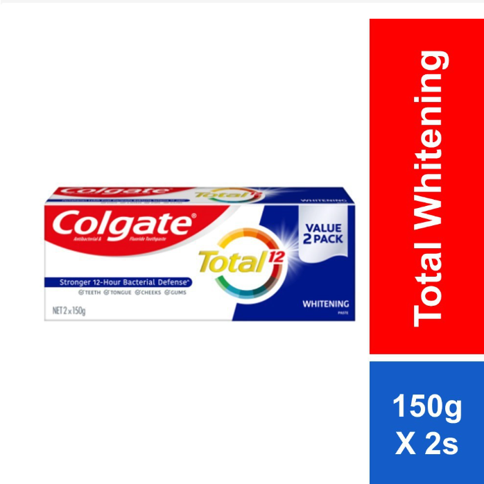 Colgate Total Whitening Toothpaste 150g x 2s [Valuepack] (ExpDate ...