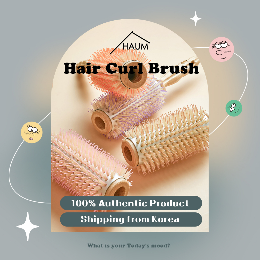 [HAUM] Hair Dry, Style & Volumize Vent Hair Brush(4 Colours) | Shopee ...