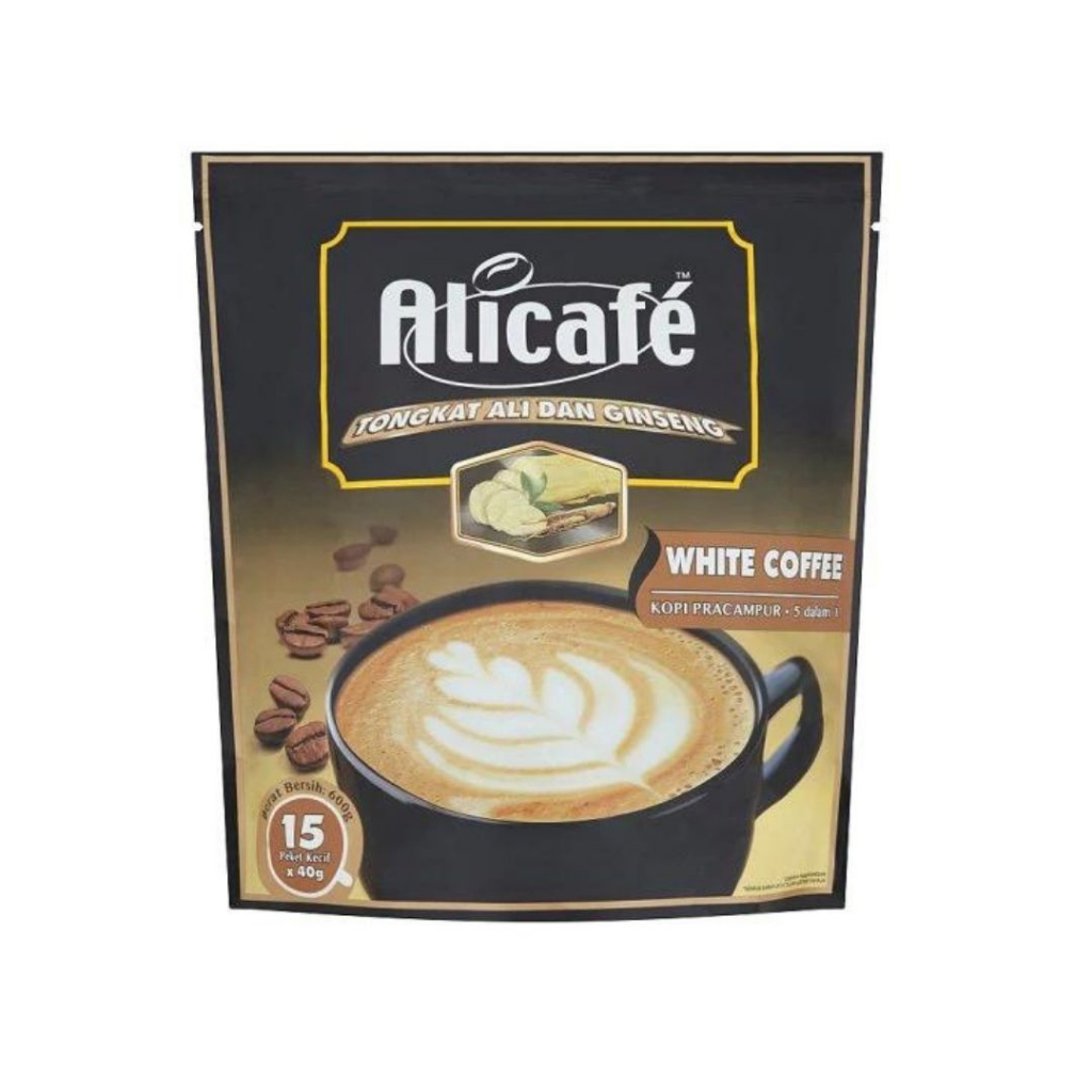Power Root, Alicafe Tongkat Ali dan Ginseng White Coffee, 15 sachet x ...